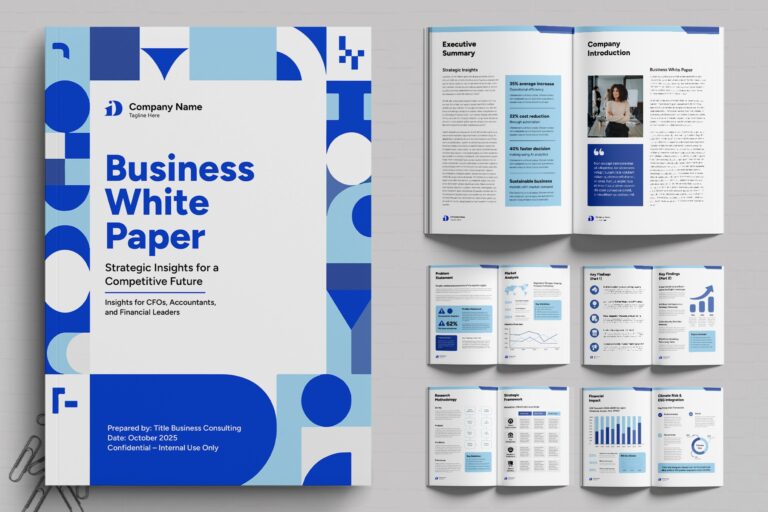 55+ Best White Paper Templates for Word & InDesign | Design Shack