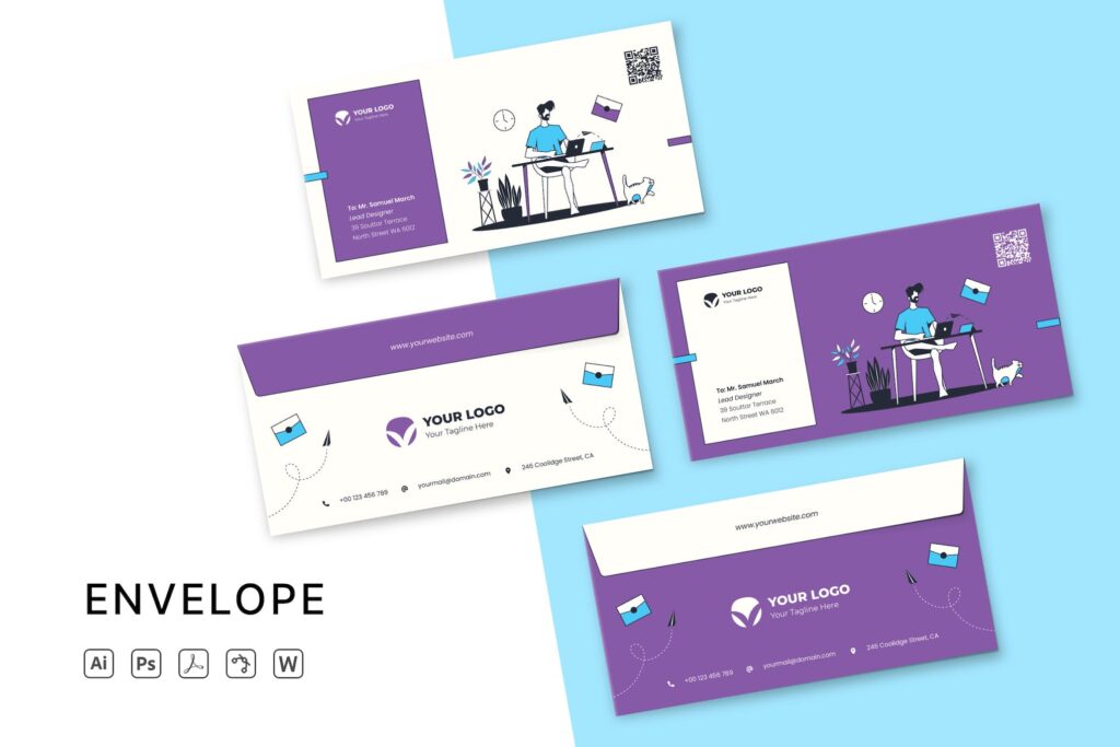 20+ Best Envelope Templates for InDesign, Word + More | Design Shack
