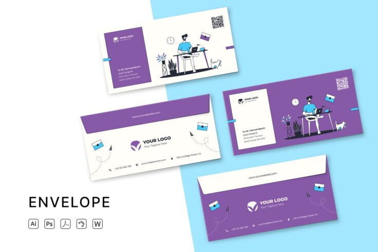 20+ Best Envelope Templates for InDesign, Word + More | Design Shack