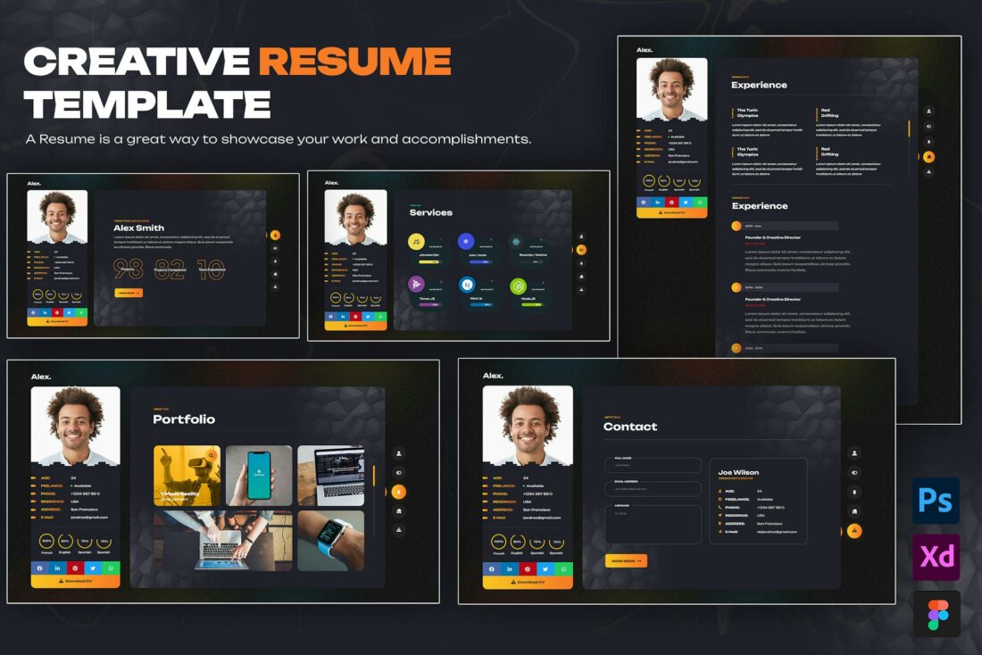 25+ Best Figma Portfolio Templates & Examples | Design Shack