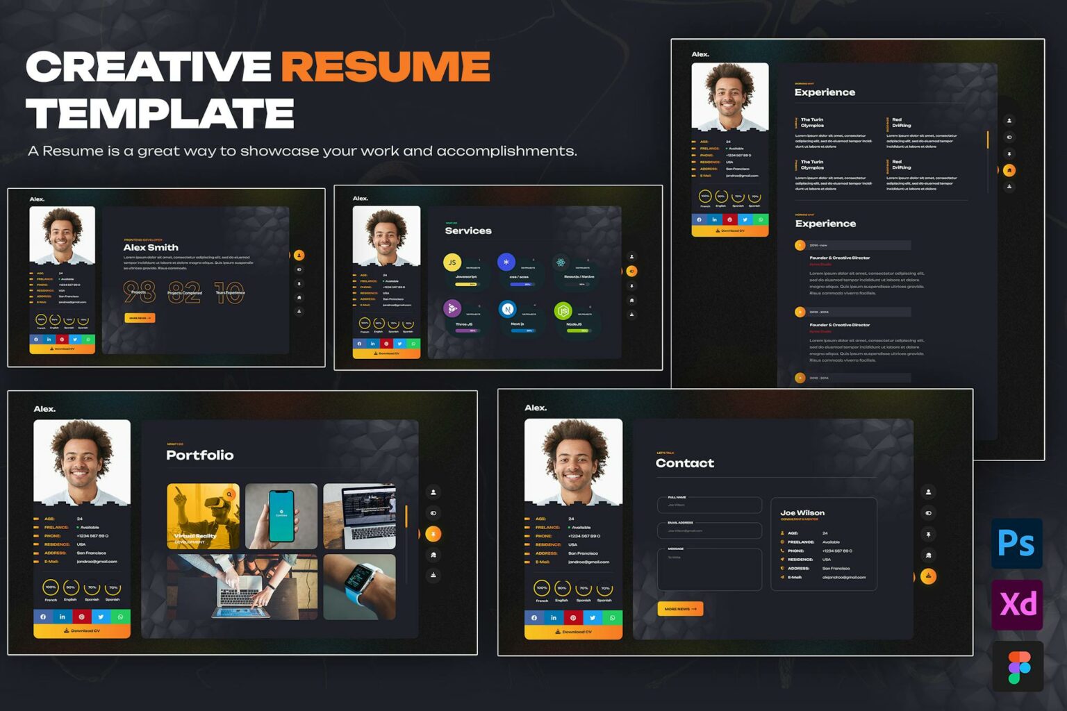 25+ Best Figma Portfolio Templates & Examples | Design Shack
