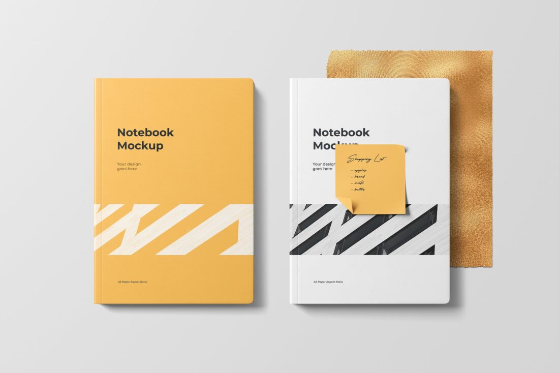 25 Notebook Mockup Templates Spiral Notebooks More Design Shack