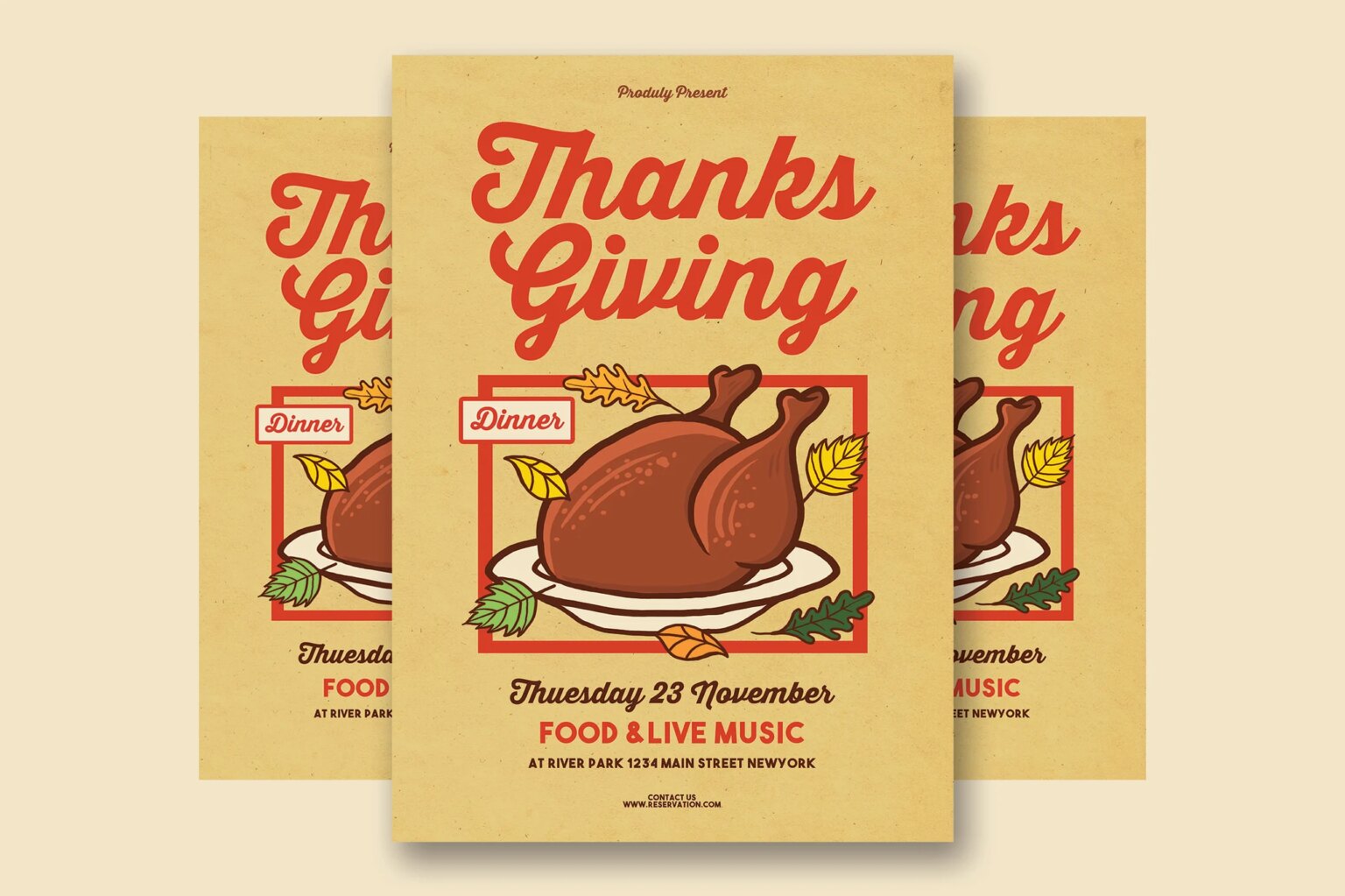 Thanksgiving Design Ideas: Flyers, Posters, Graphics & More | Design Shack