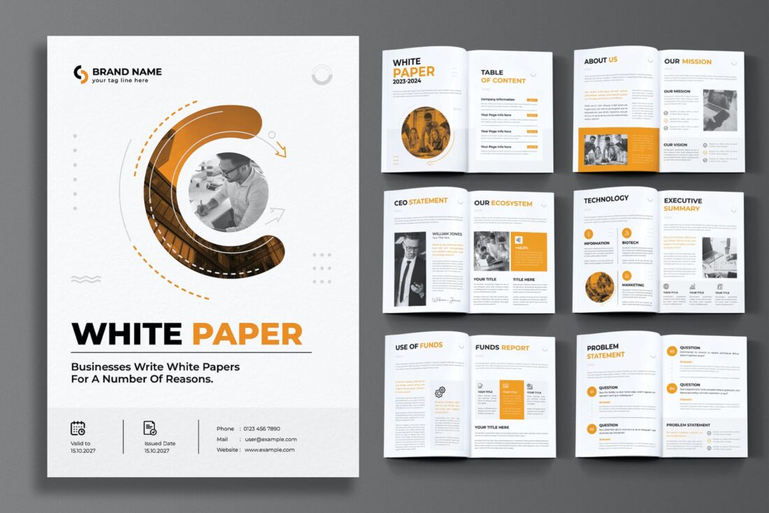 30+ Best White Paper Templates for Word & InDesign | Design Shack