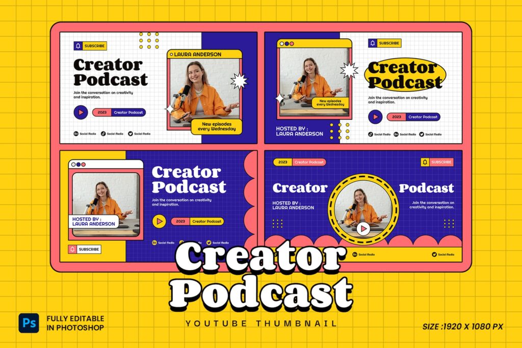 50+ Best YouTube Thumbnail Templates in 2025