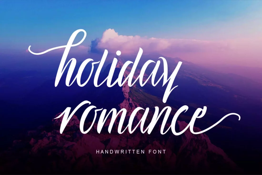 Holiday Romance Lovely Cursive Font | Design Shack