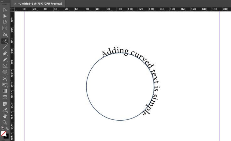 How to Curve Text in InDesign