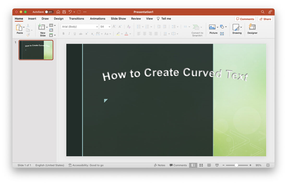 How to Curve Text in PowerPoint | Design Shack