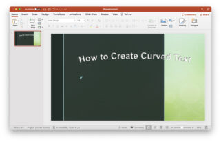How to Curve Text in PowerPoint | Design Shack