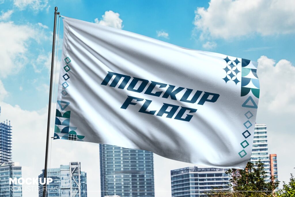 25+ Templat Mockup Bendera, Bendera Taman & Bendera Bulu Terbaik ...