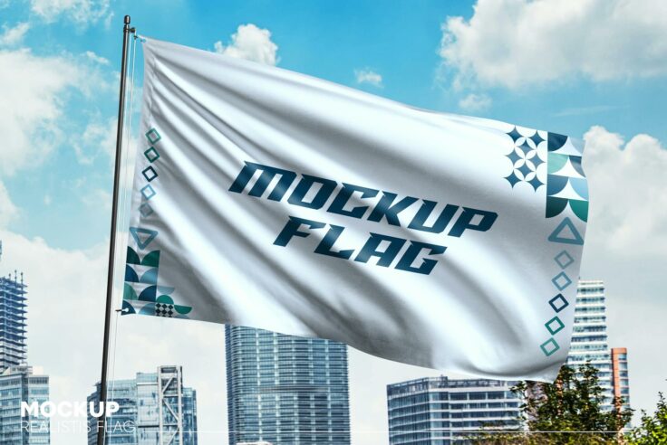 Customizable Flag Mockup | Design Shack