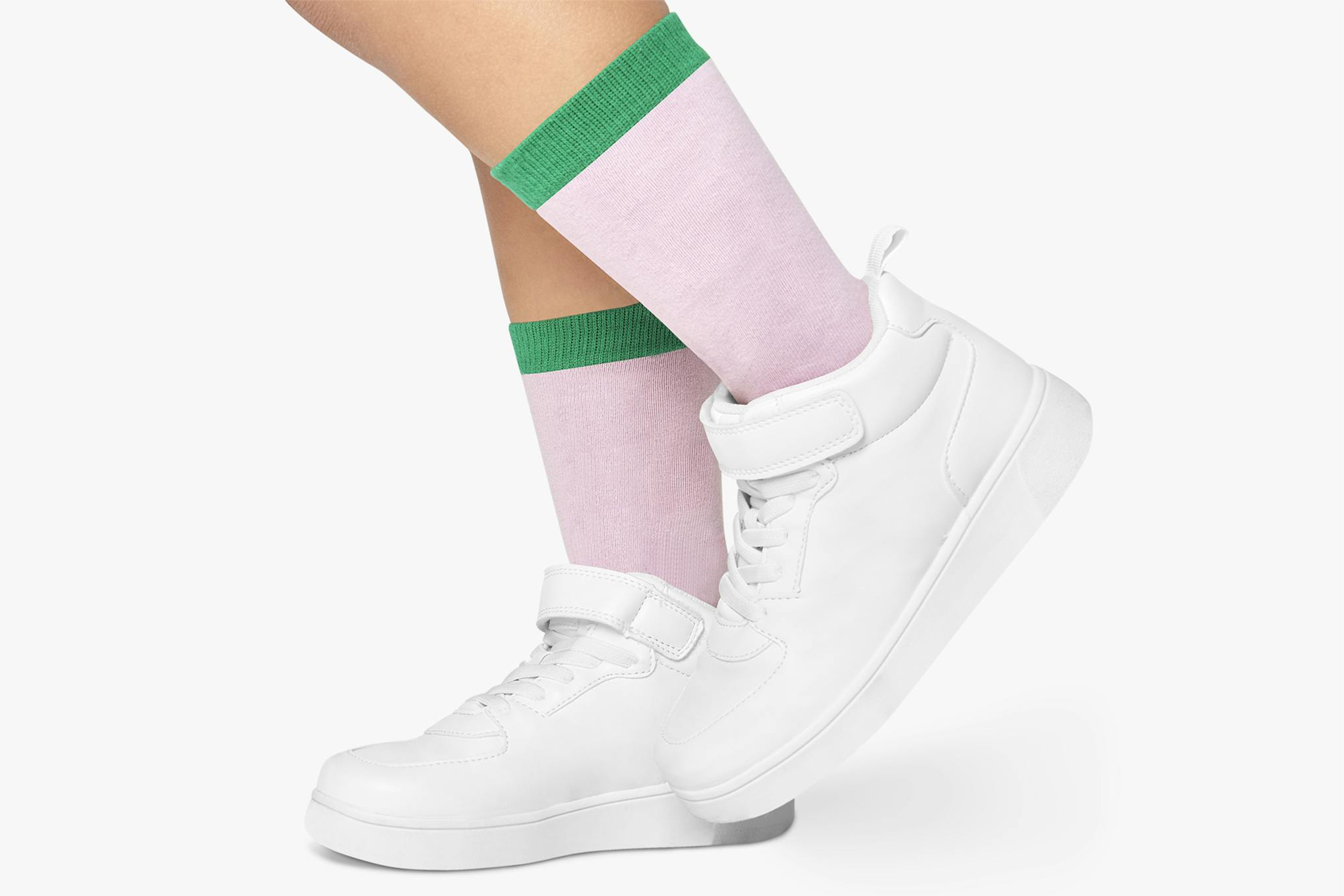 Cute Socks With Shoes Mockup | Design Shack