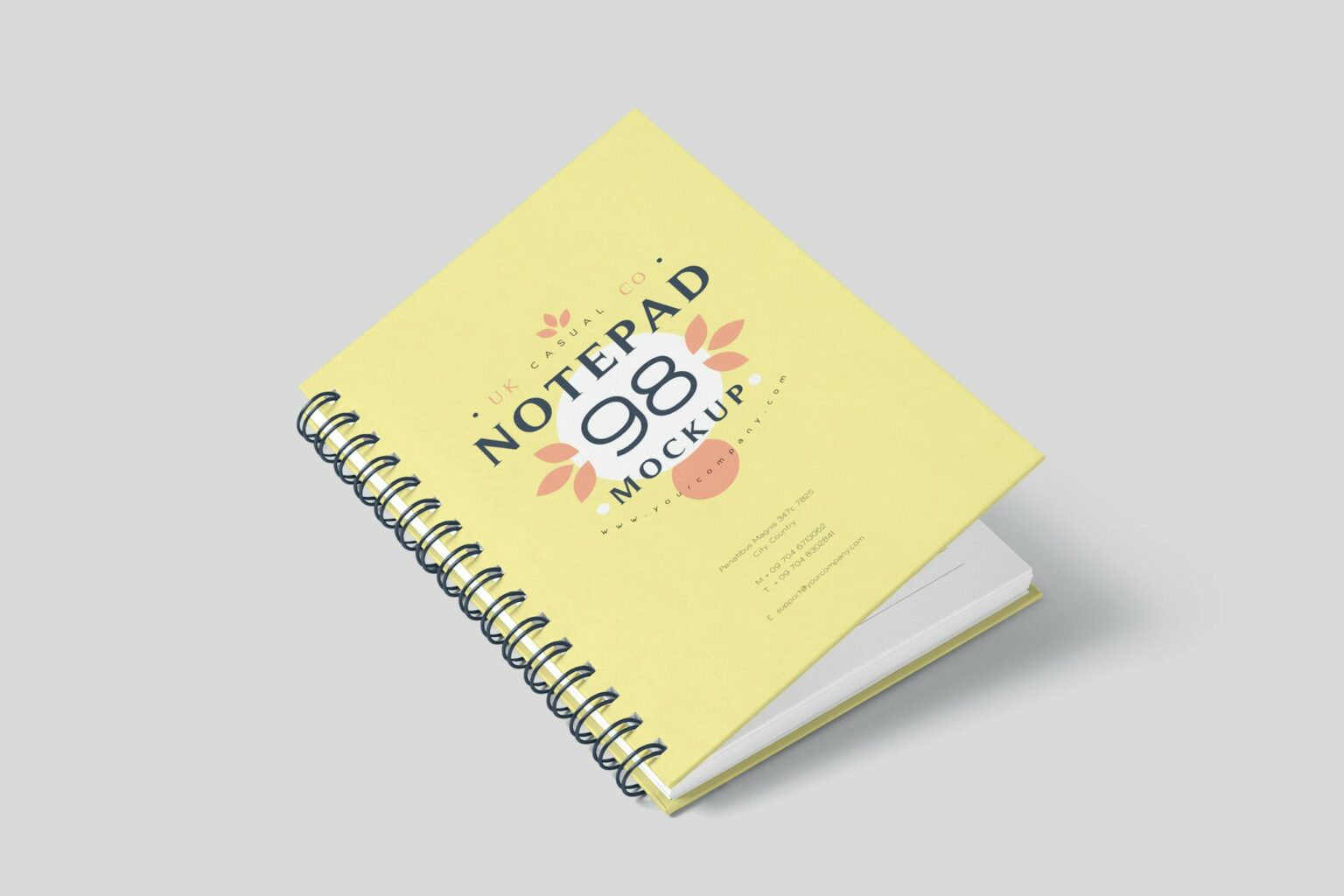 Cute Spiral Notebook Mockups | Design Shack