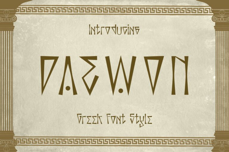 25+ Greek Style Fonts (Ancient Greek Letters & Mythology) | Design Shack