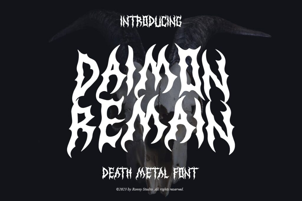 25+ Best Heavy & Death Metal Fonts That Rock | Design Shack