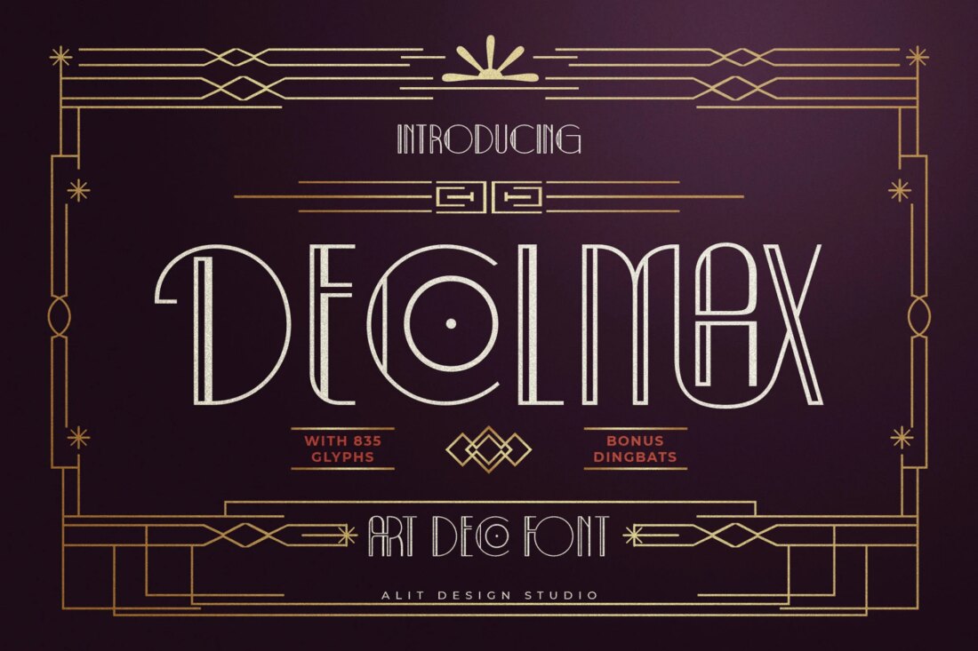 50+ Best Art Nouveau & Art Deco Fonts (Free & Premium) 2025 - Shack Design