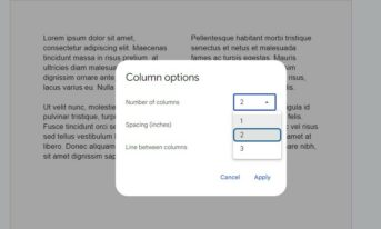 How to Make Columns in Google Docs | Design Shack