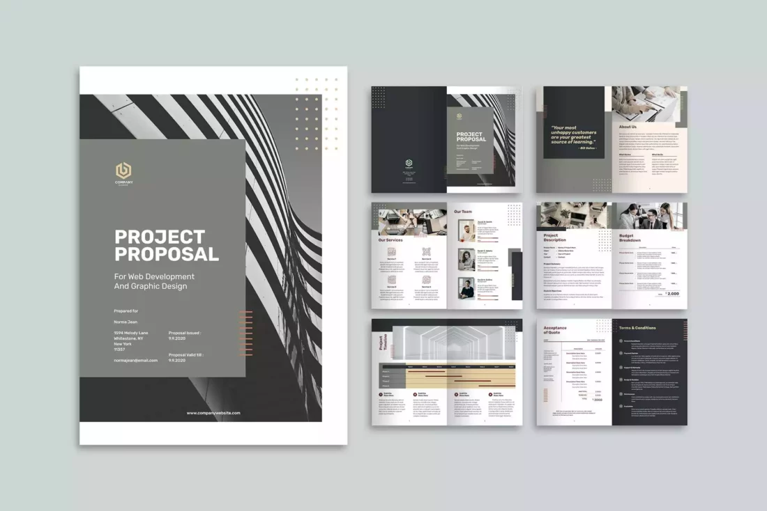Design Proposal InDesign Template | Design Shack