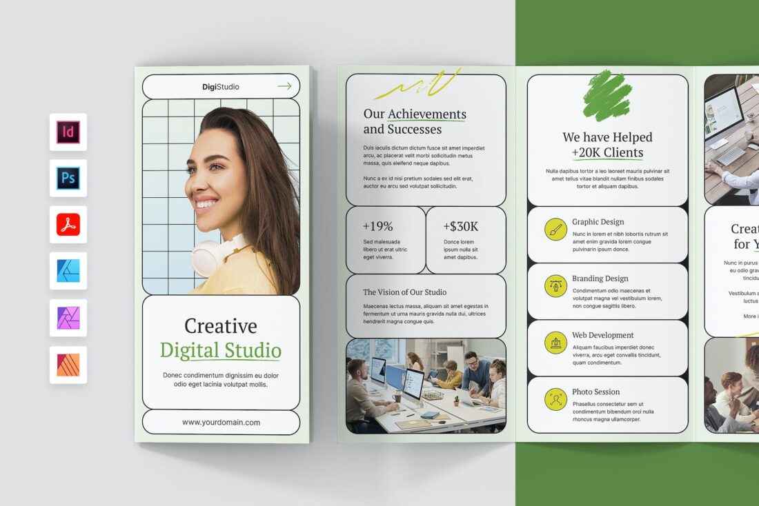 40+ Best InDesign TriFold Templates 2025 | Design Shack