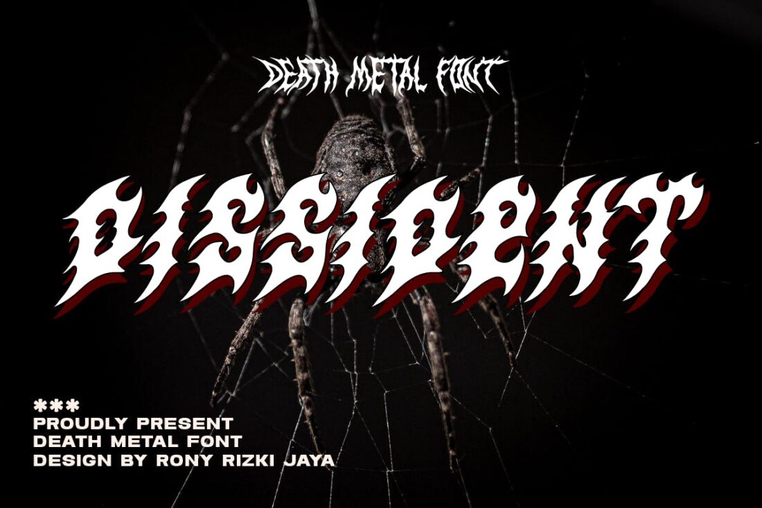 25+ Best Heavy & Death Metal Fonts That Rock | Design Shack