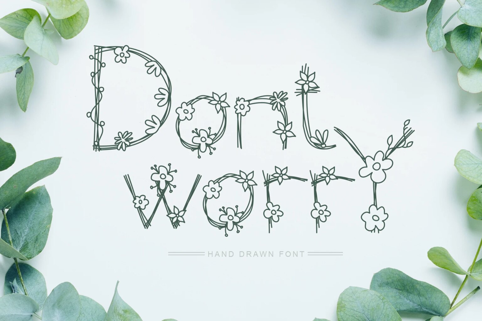 20+ Best Flower Fonts (Free & Pro Floral Fonts) | Design Shack