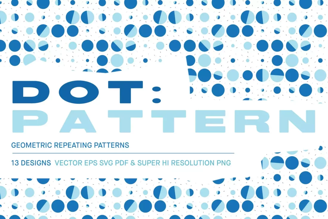 Dot 13 Seamless Vector Patterns | Design Shack