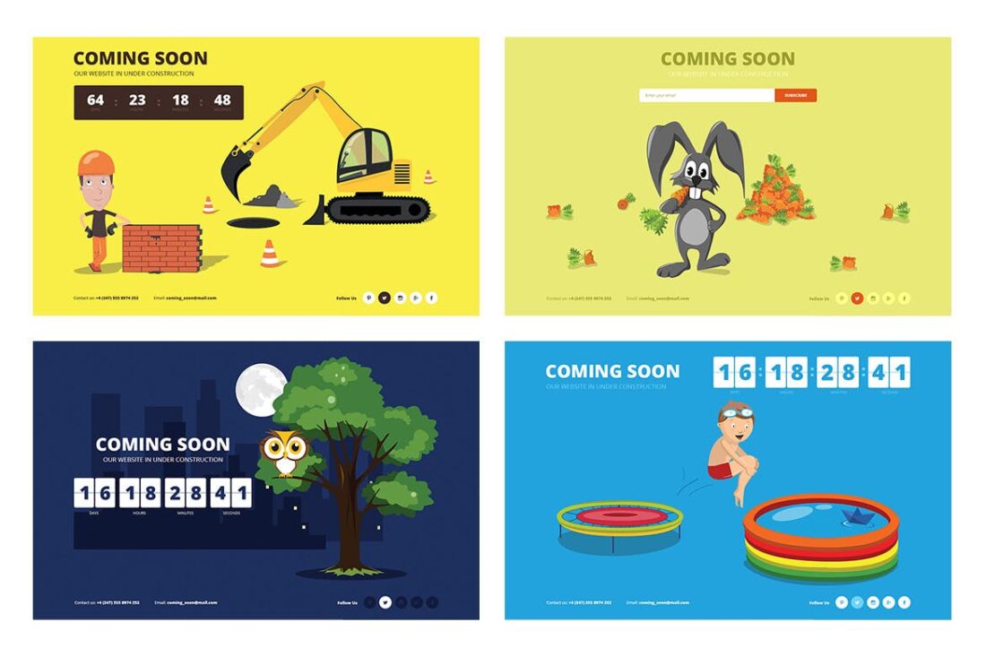 20+ Best Coming Soon Landing Page & Website Templates | Design Shack