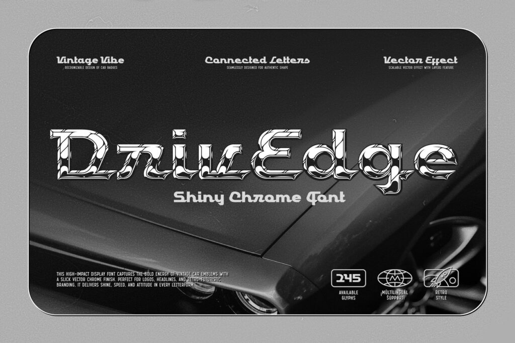15+ Exceptional Chrome Fonts for High-Tech Visuals | Design Shack