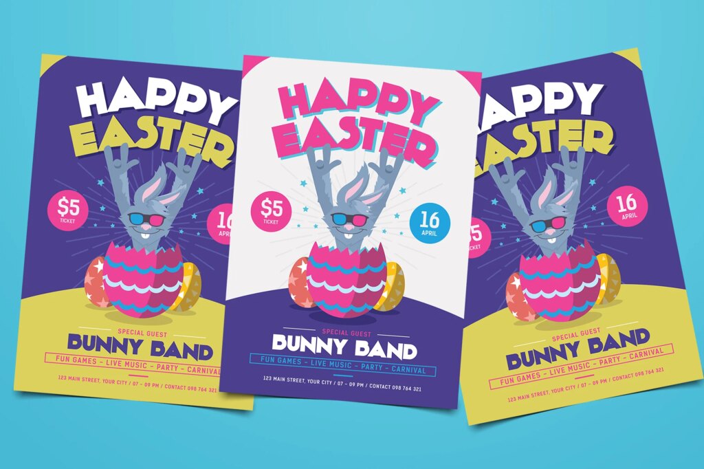 25+ Best Easter Templates: Egg Hunt Flyers, Invitations, Posters & More