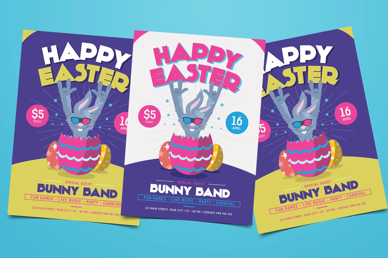 25+ Best Easter Templates: Egg Hunt Flyers, Invitations, Posters & More ...