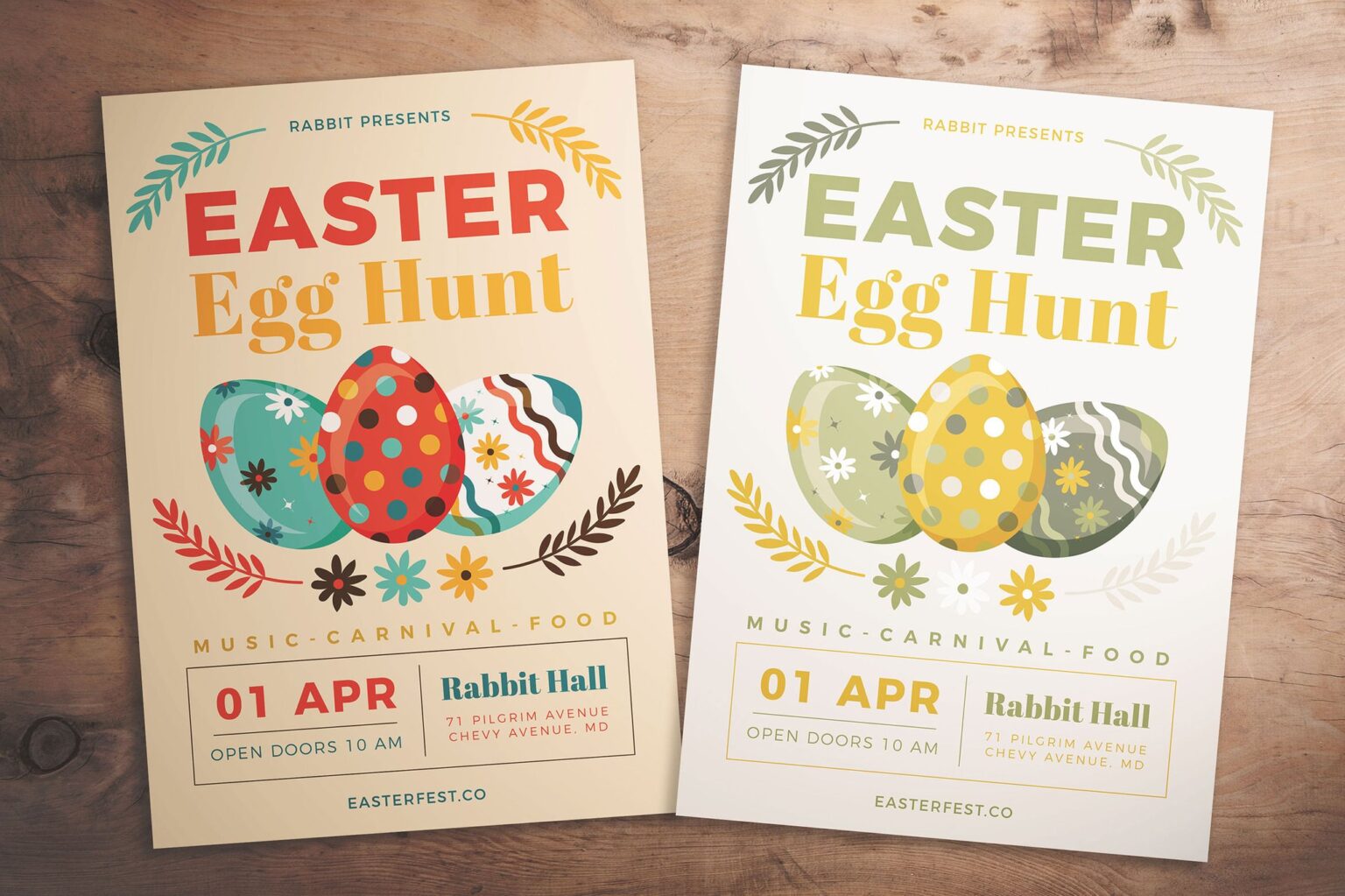 25+ Best Easter Templates: Egg Hunt Flyers, Invitations, Posters & More ...