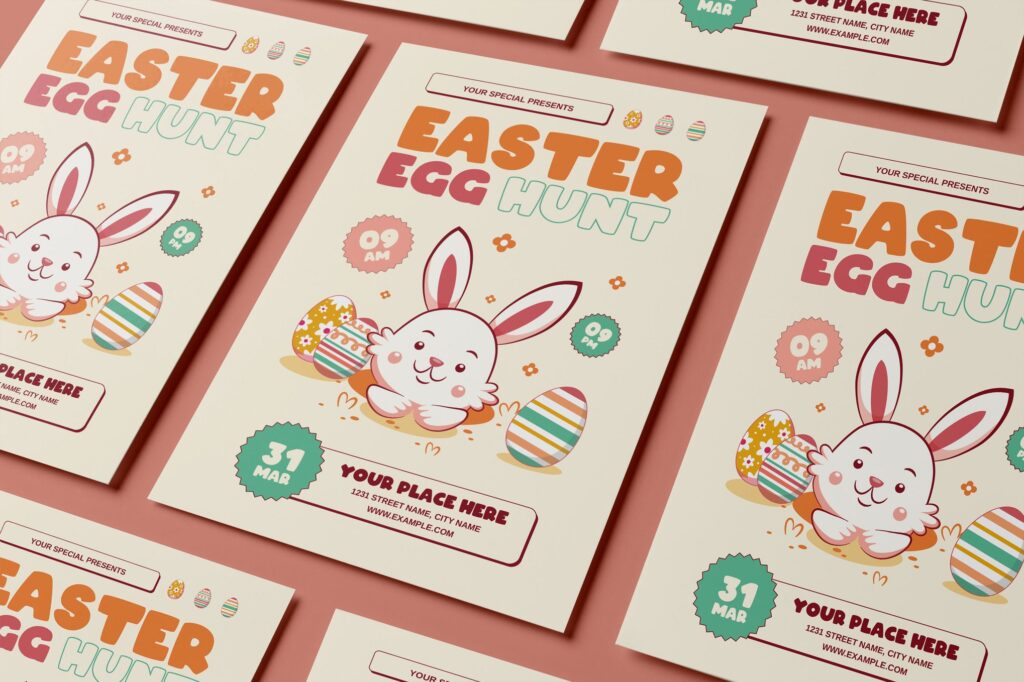 25+ Best Easter Templates: Egg Hunt Flyers, Invitations, Posters & More ...