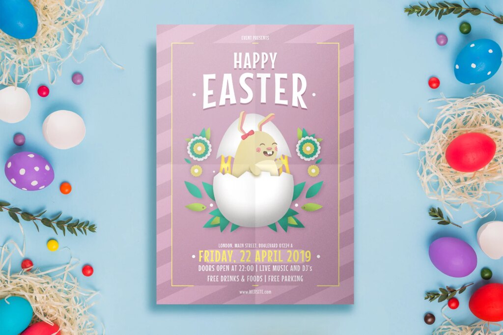 25+ Best Easter Templates: Egg Hunt Flyers, Invitations, Posters & More ...