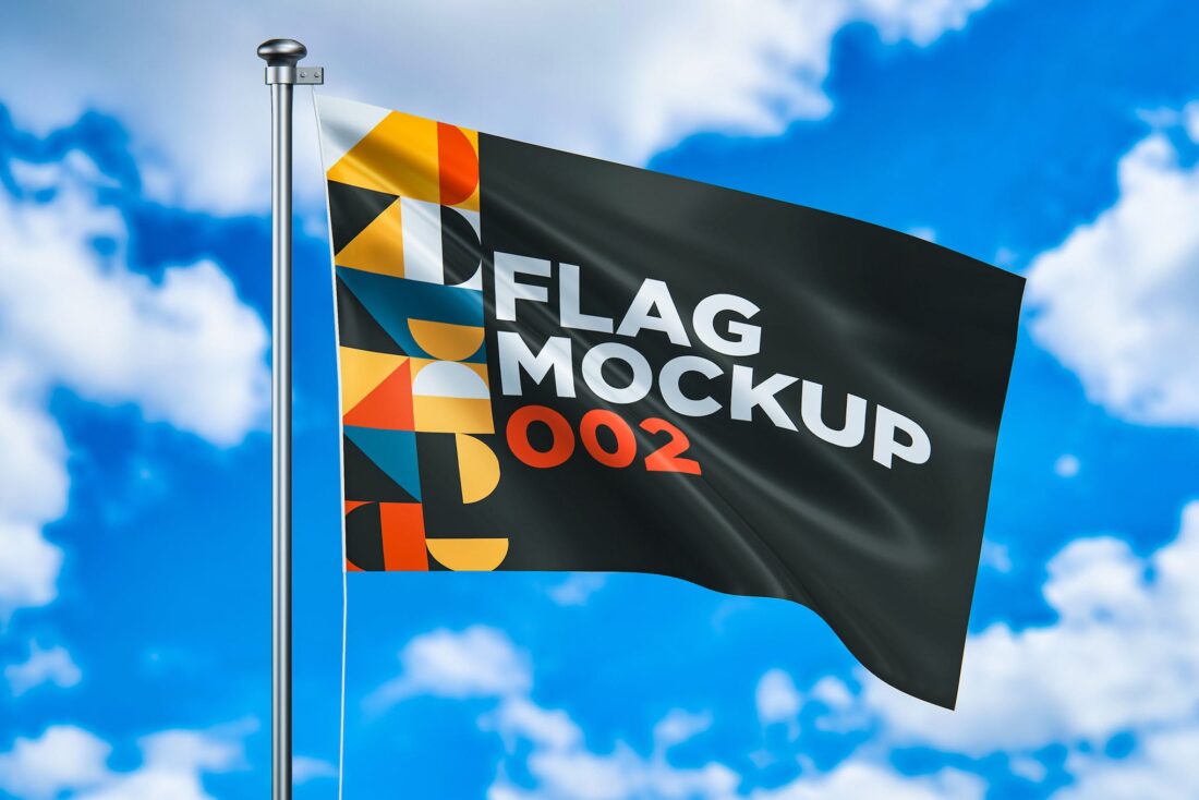 25+ Best Flag, Garden Flag & Feather Flag Mockup Templates | Design Shack