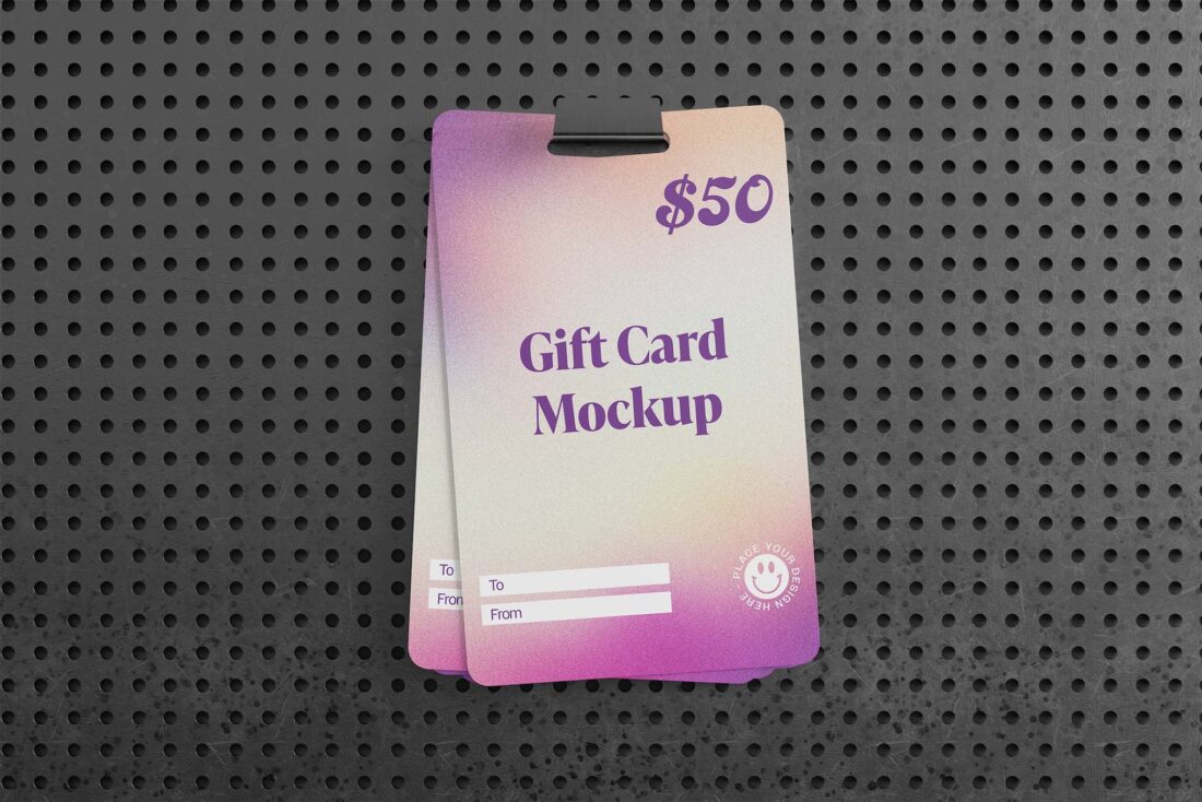 40+ Gift Card Mockup Templates (Free & Pro) | Design Shack