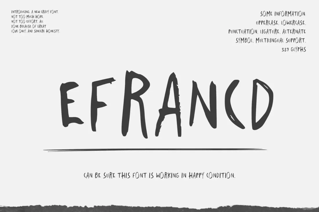 Efrancd Font | Design Shack