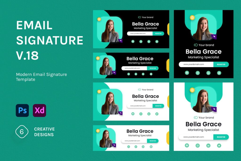 35+ Best Professional Email Footer Signature Templates (+ Free Tips ...