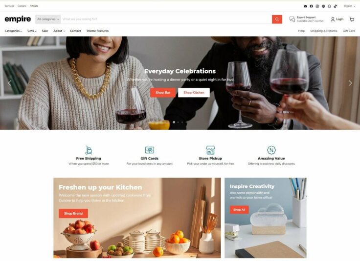 30 Tema Shopify yang Dirancang dengan Indah untuk tahun 2024 - desainae.com