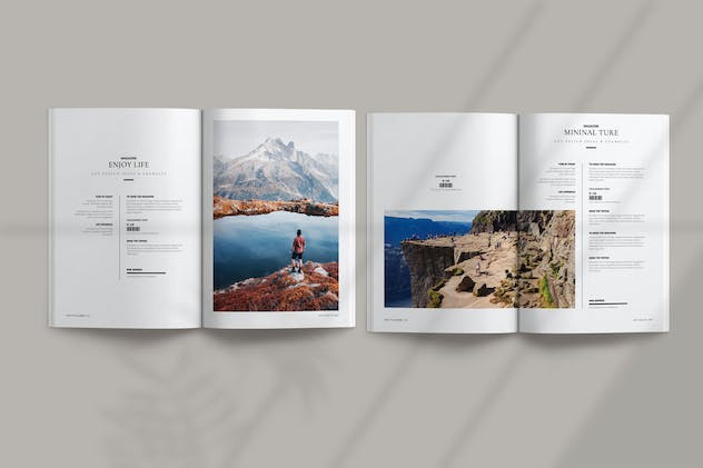 Enjoy Magazine Template for InDesign | Design Shack