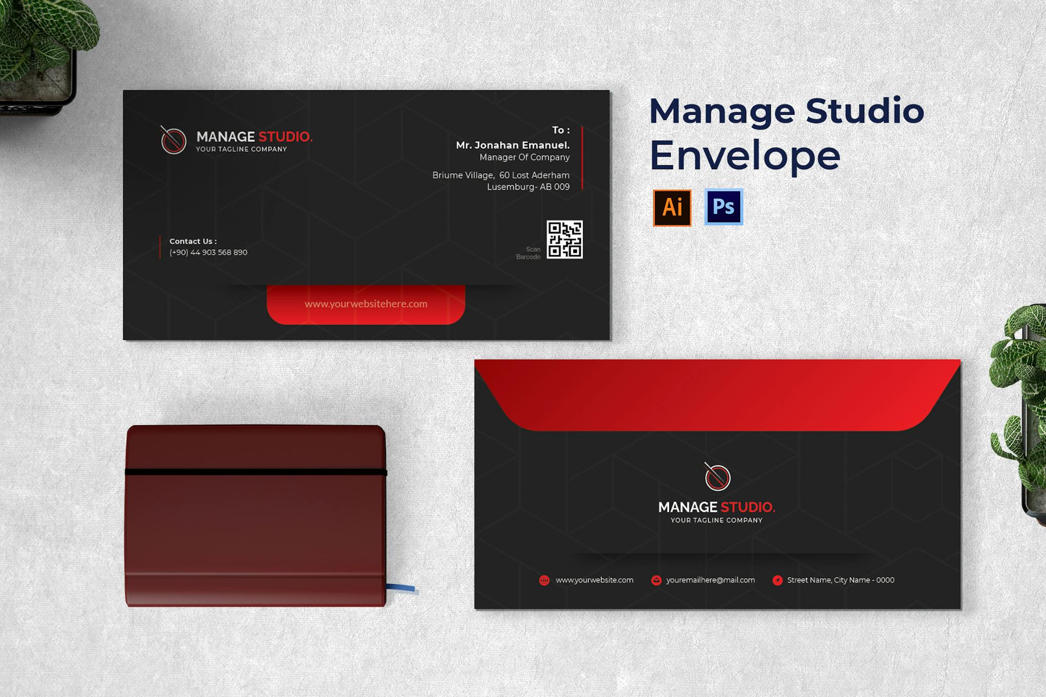 Word Letterhead & Envelope Template Kit | Design Shack