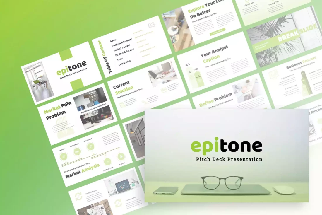 Epitone Pitch Deck Template | Design Shack