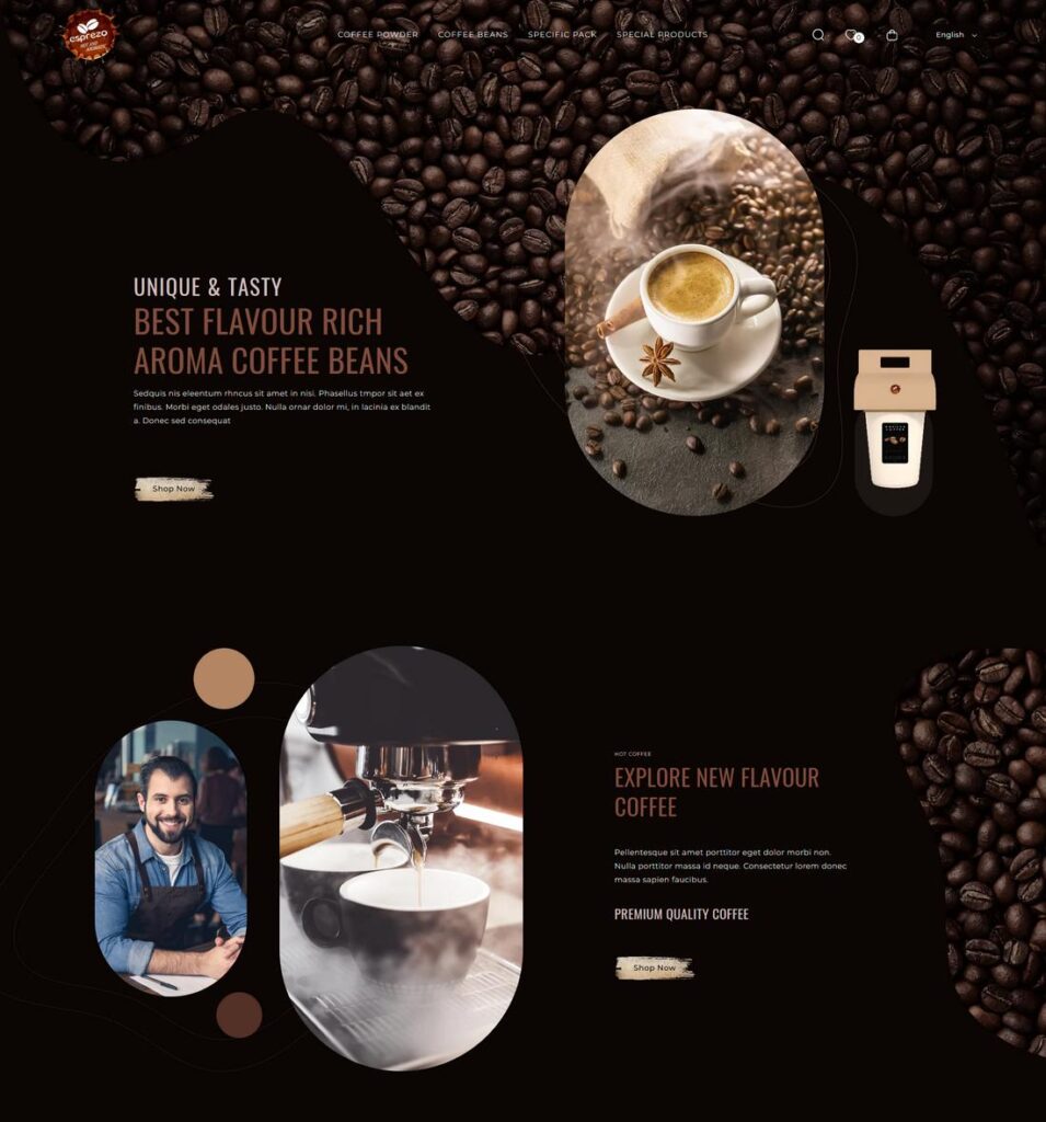 20+ Best Shopify Themes for Coffee Stores