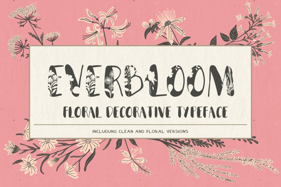 20+ Best Flower Fonts (Free & Pro Floral Fonts) | Design Shack