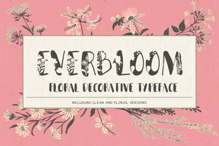 20+ Best Flower Fonts (Free & Pro Floral Fonts) | Design Shack