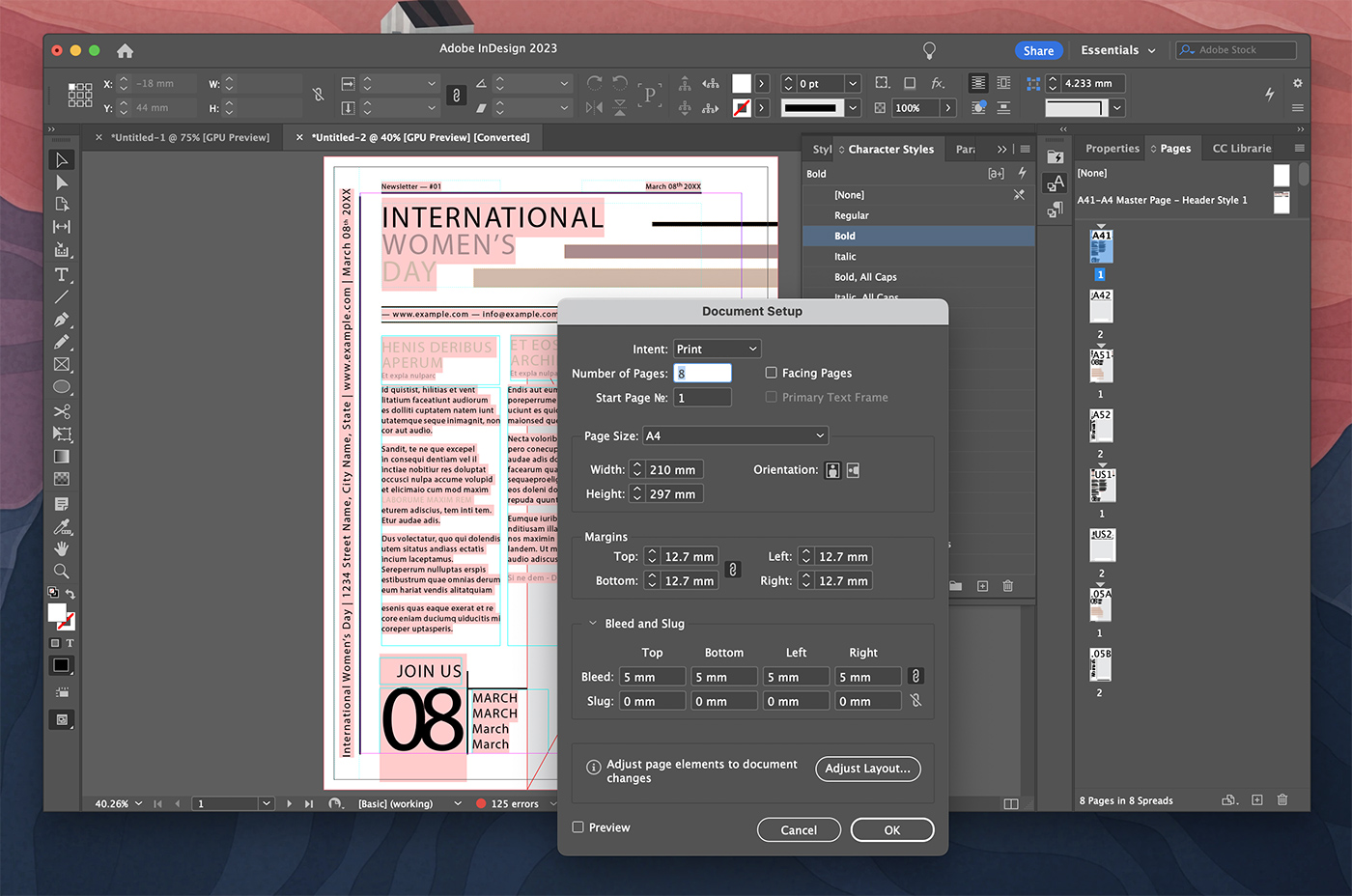 How To Change Page Size In InDesign