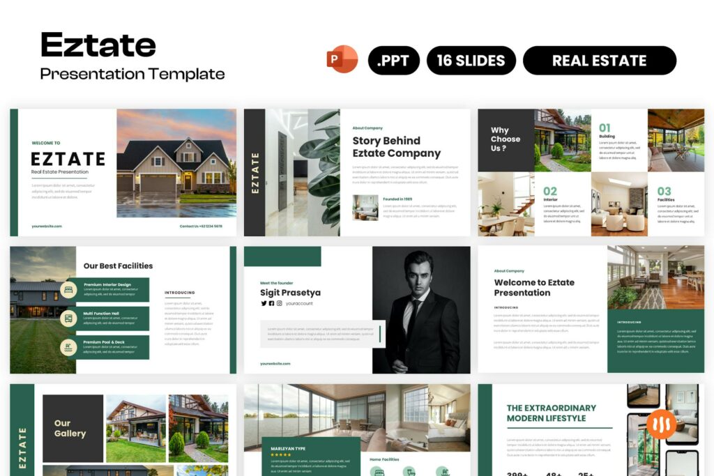 40+ Real Estate PowerPoint Templates (For Property Listings) 2024 ...
