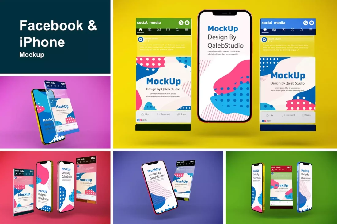 Facebook Ad on iPhone Mockups | Design Shack