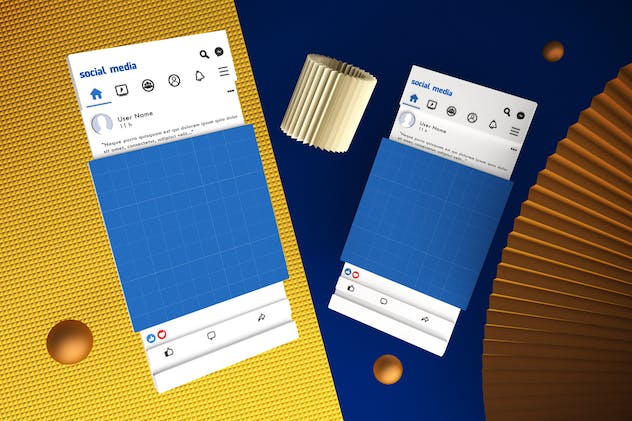 Facebook Ad Top View Mockups | Design Shack