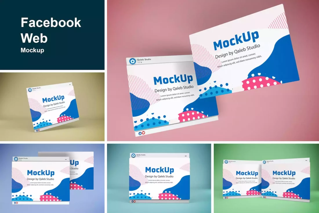 Facebook Web Ad Mockups | Design Shack