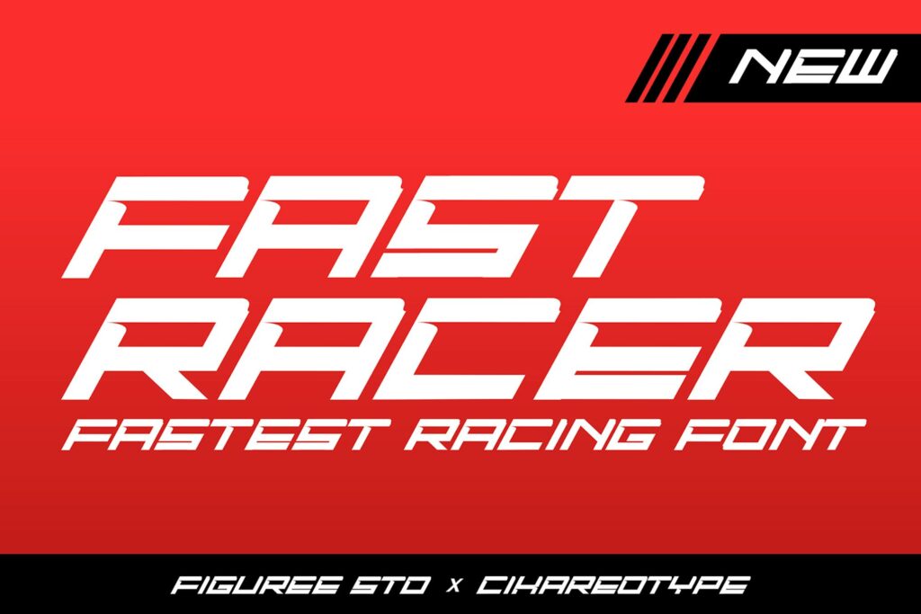 25+ Best Racing Fonts (Racing Number, Script Fonts & More) | Design Shack